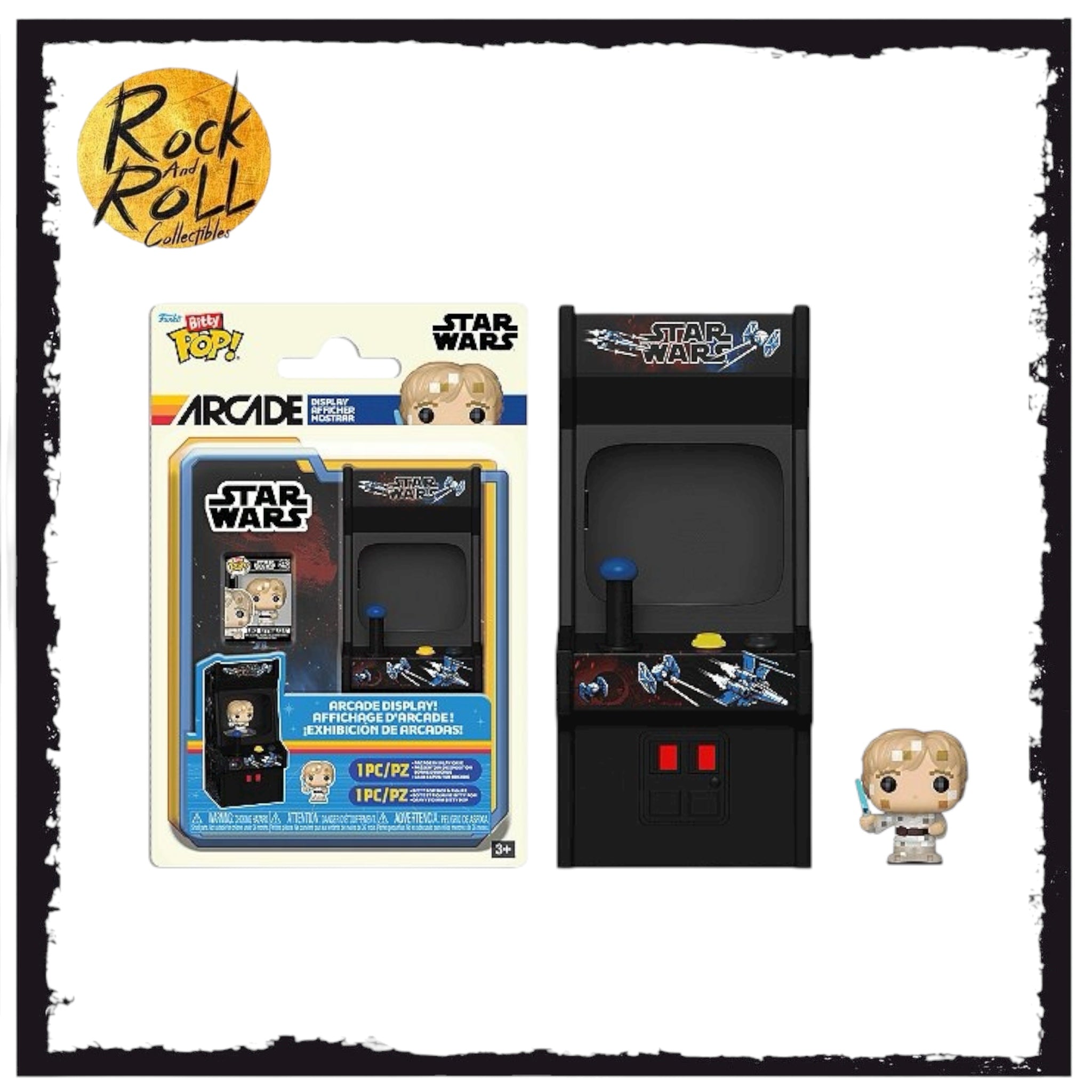 Luke Skywalker 8-bit Bitty Arcade Cabinet Funko Pop - Star Wars – rock ...