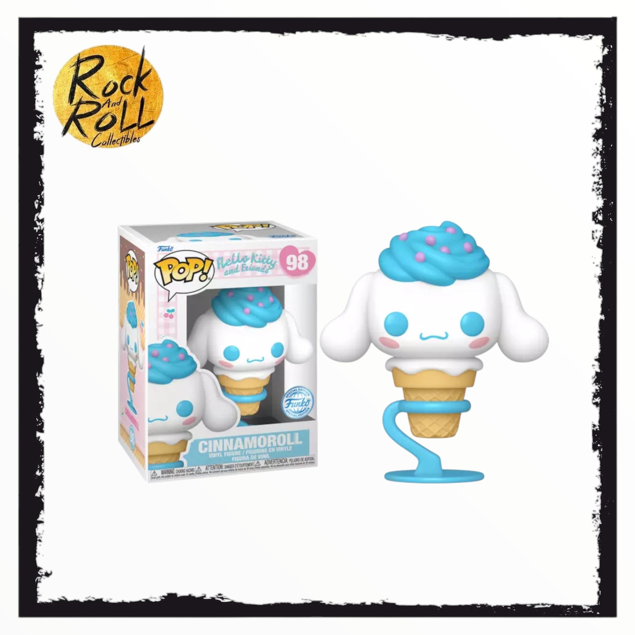 Cinnamoroll (Ice Cream Cone) Funko Pop! #98 Special Edition - Hello Ki ...