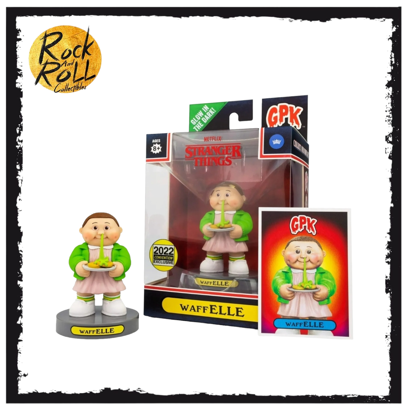 Garbage Pail Kids x Stranger Things WaffELLE 4-Inch Mini Figure [Green ...