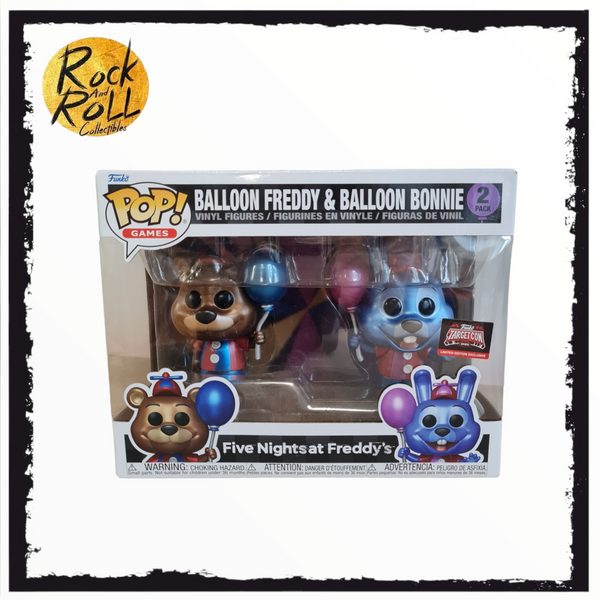 Five Nights At Freddys - Balloon Freddy & Balloon Bonnie (Metallic) Ta ...